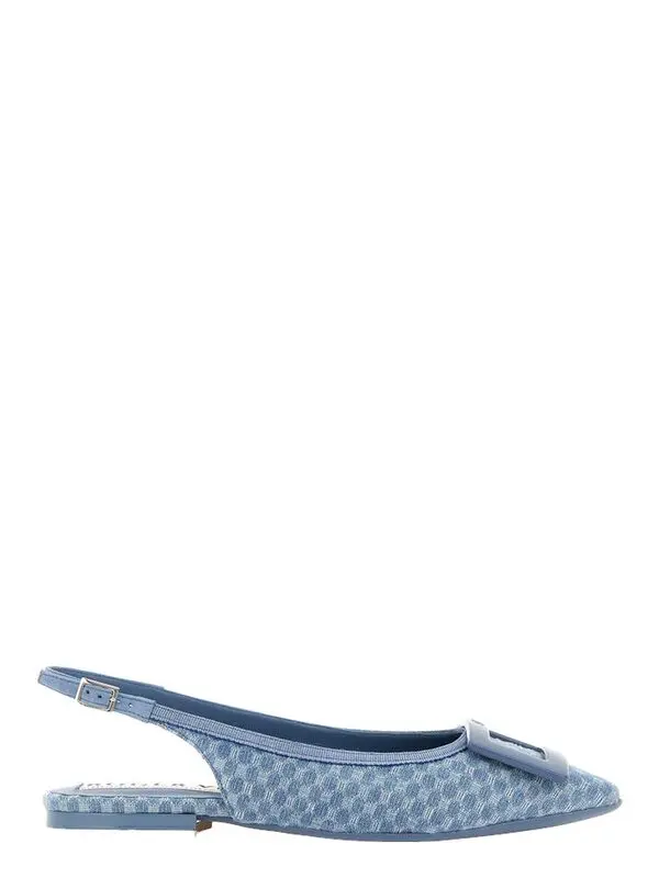 ROGER VIVIER Gommettine Mesh Slingback Pumps - Blue