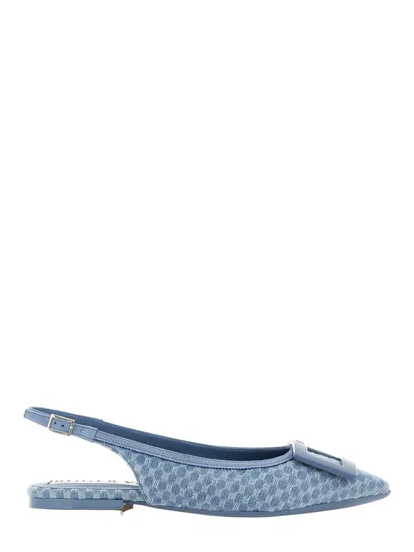 ROGER VIVIER Gommettine Mesh Slingback Pumps - Blue