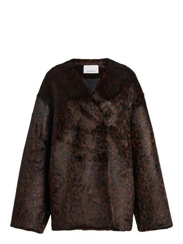 THE FRANKIE SHOP Valentina Faux Fur Jacket - Animal