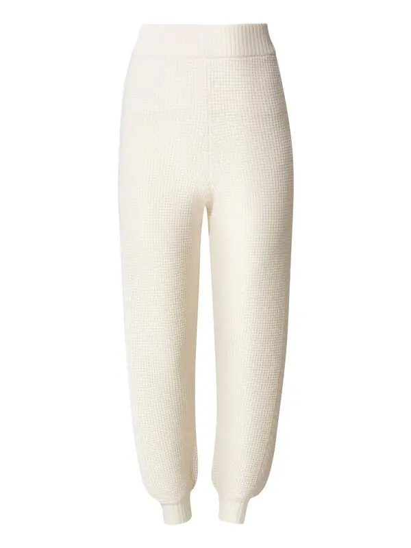 Perfect Moment Crystal Merino Wool Joggers - Ivory