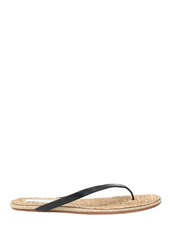 Christopher Esber Palma Raffia Flip Flop Sandals - Black