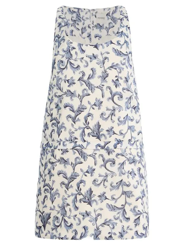 Posse Rue Baroque-print Mini Dress - Multi