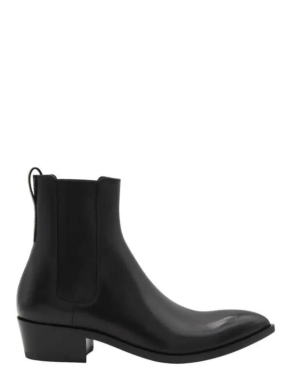 TOM FORD Leather Chelsea Boots - Black