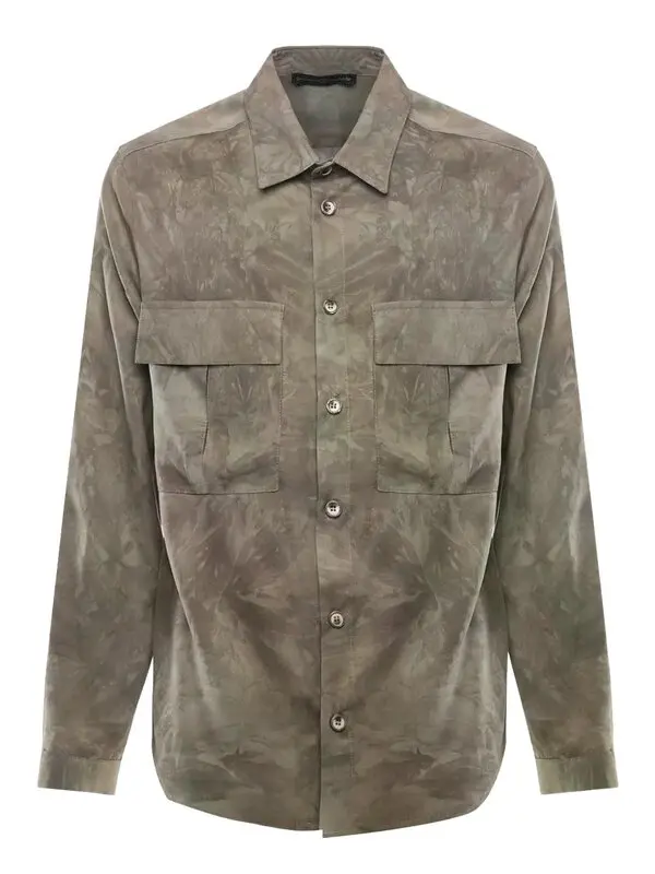 GIULIANO GALIANO Kito Patch-pocket Button Shirt - Grey