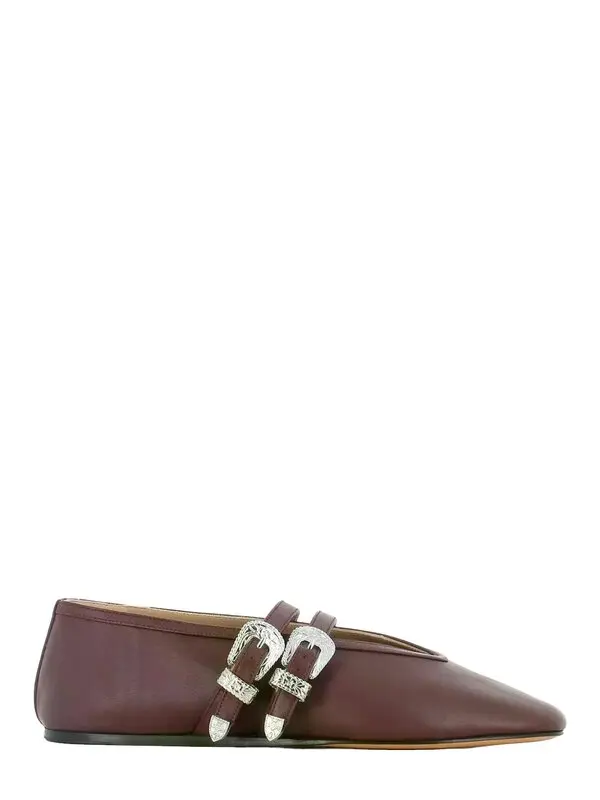 Le Monde Beryl Square-toe Ballet Flats - Brown