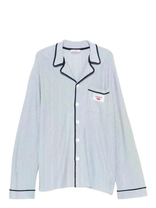 CHARLES JEFFREY Striped Shirt - Blue