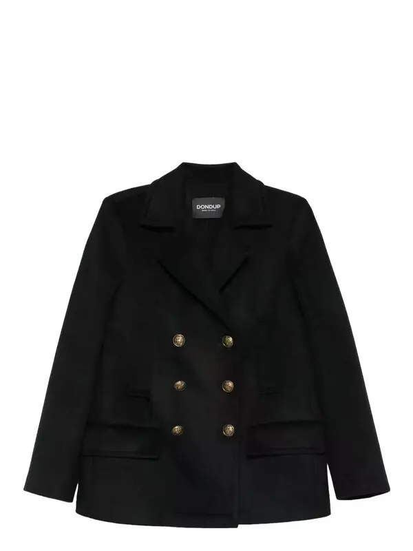 DONDUP Double-breasted Coat - Black