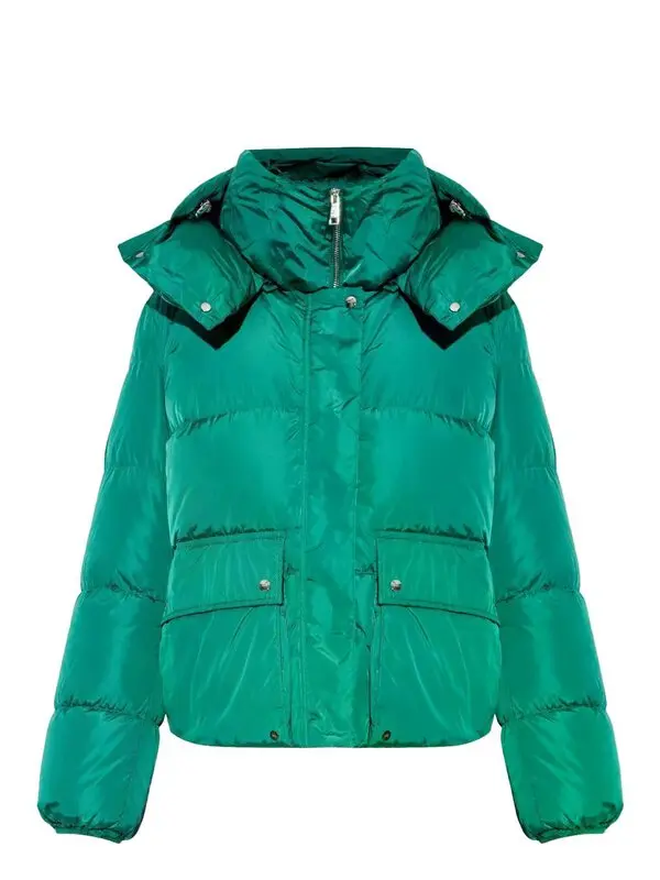 Add Hooded Puffer Jacket - Green