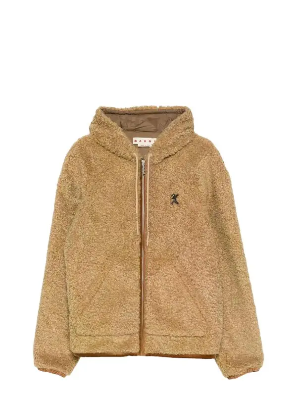 Marni Hooded Zip-up Jacket - Neutrals