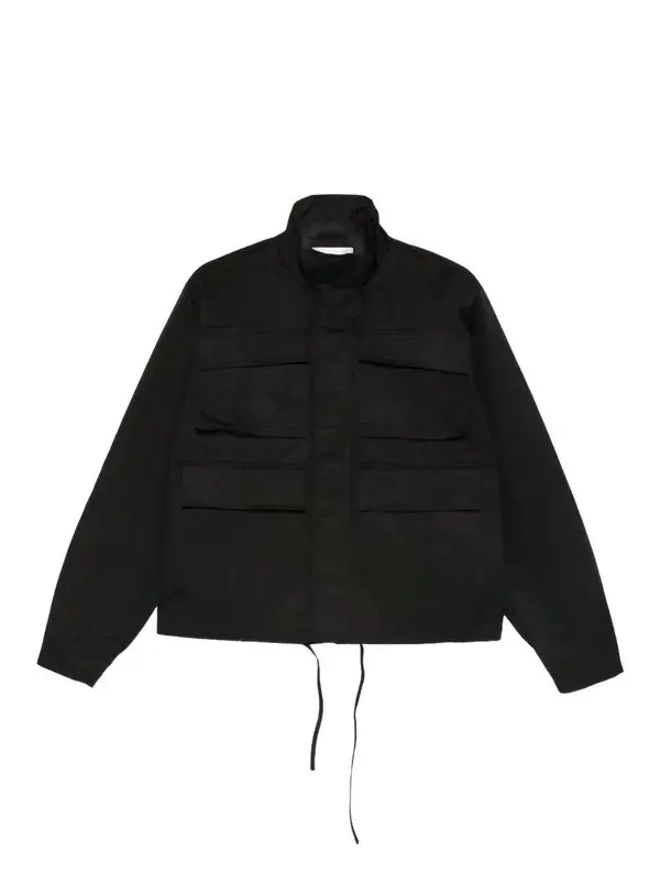 ARTE ANTWERP Flap-pocket Drawstring Jacket - Black
