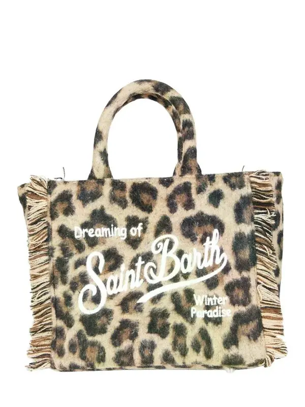 MC2 SAINT BARTH Mini Leopard-print Tote Bag - Neutrals