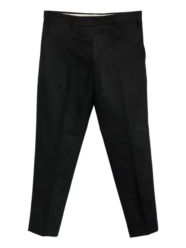 PT TORINO Tapered Tailored Trousers - Black