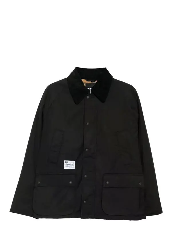 FINGERCROXX Corduroy-collar Jacket - Black
