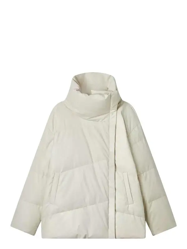 B+AB Quilted Funnel-neck Jacket - Neutrals