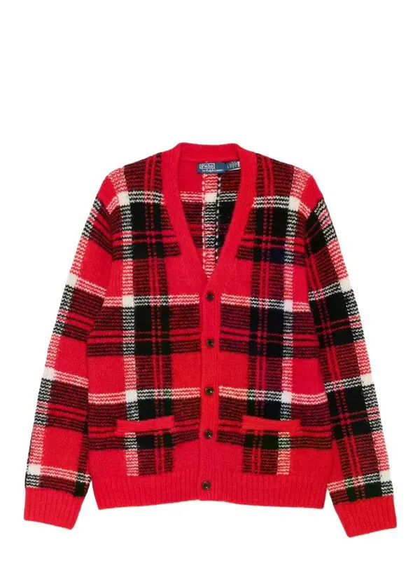 Ralph Lauren Plaid-pattern Cardigan - Red