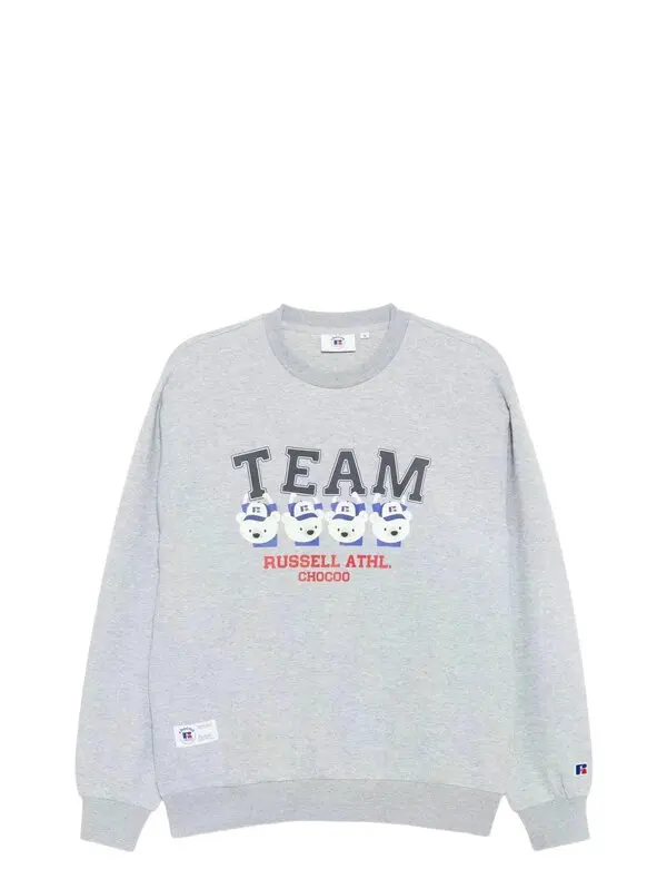 CHOCOOLATE X Russell Athletic Graphic-print Sweatshirt - Grey
