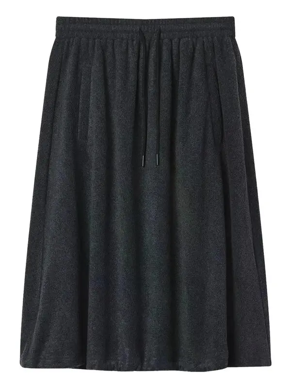 B+AB Drawstring Detail Midi Skirt - Grey
