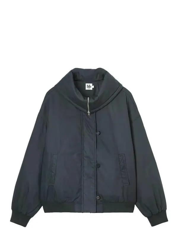B+AB Oversized-collar Jacket - Blue