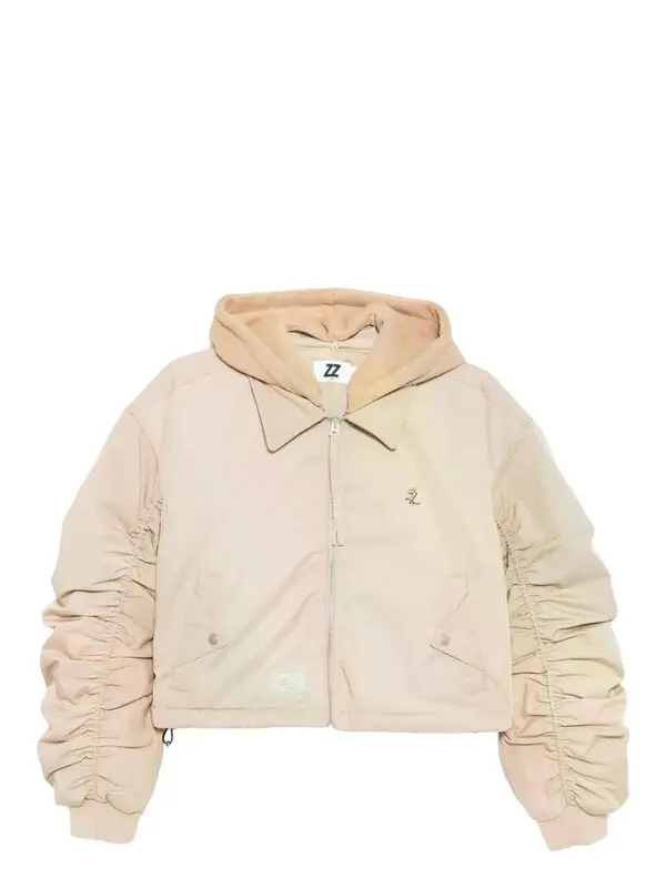 Izzue Hooded Puffer Jacket - Neutrals