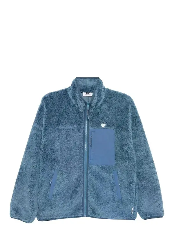 CHOCOOLATE Logo-plaque Fleece Jacket - Blue