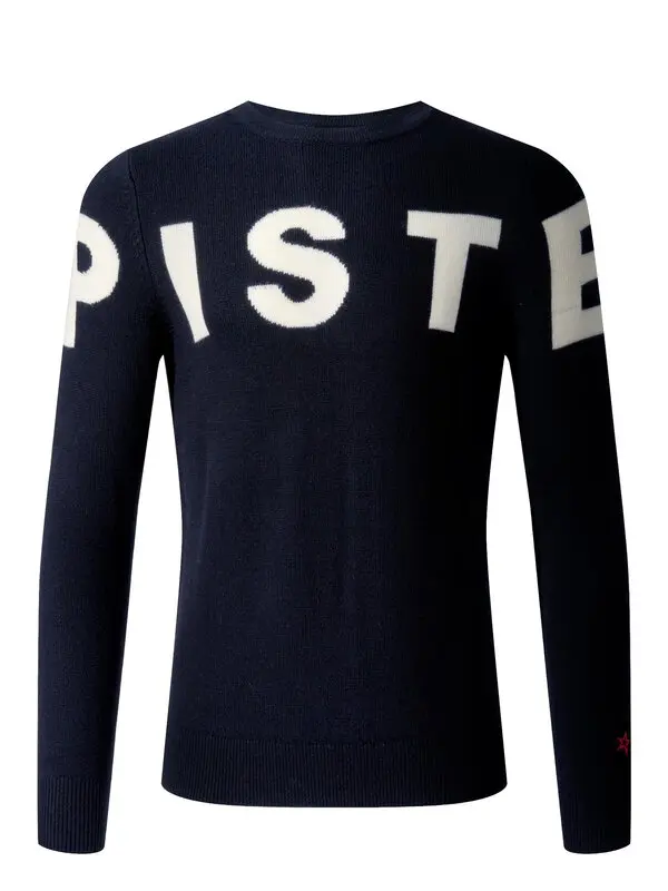 Perfect Moment Piste Merino Wool Sweater - Navy