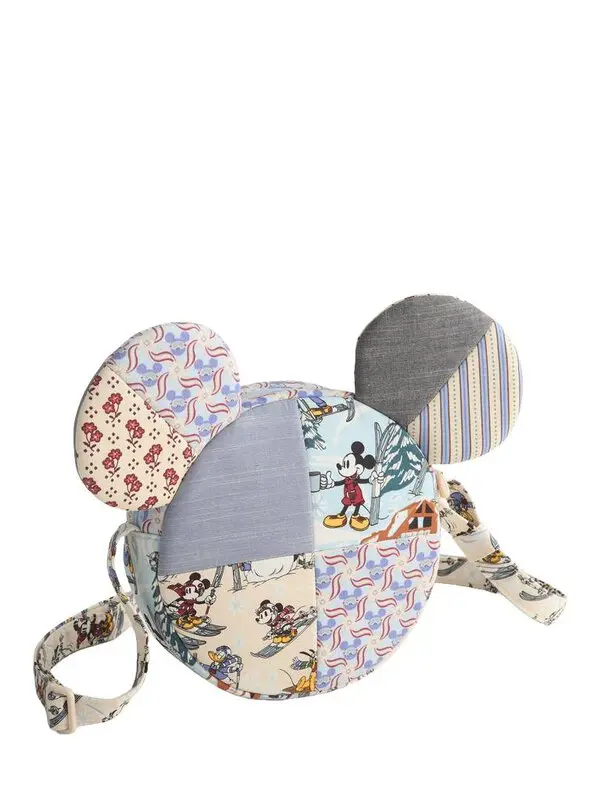 VERA BRADLEY Disney Mickey Mouse Crossbody Bag In Ski Weekend Mickey Mouse Patchwork - Blue