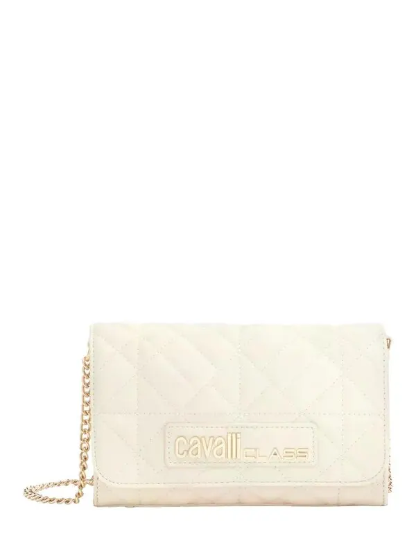 Roberto Cavalli Quilted Shoulder Bag - Neutrals