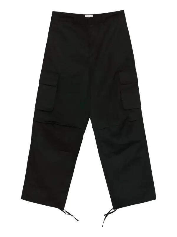 ARTE ANTWERP Cargo-pocket Tie-hem Trousers - Black