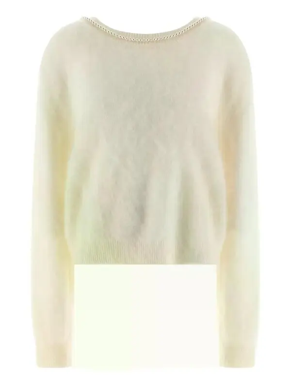 Bernadette Solène Embellished-neckline Sweater - Neutrals