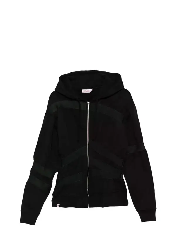 CHARLES JEFFREY Zip-up Hooded Jacket - Black
