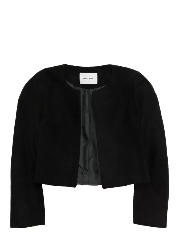LOW CLASSIC Exaggerated-shoulder Jacket - Black