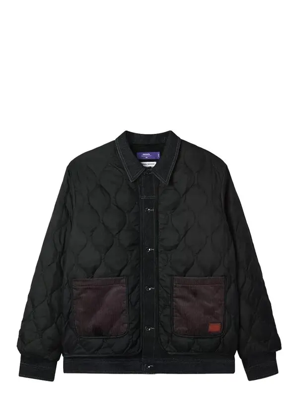 AFTERMATHS Quilted Padded Jacket - Black