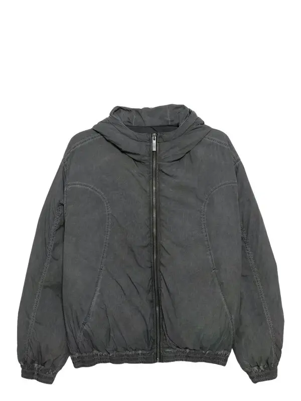Izzue Zip-up Hooded Jacket - Black