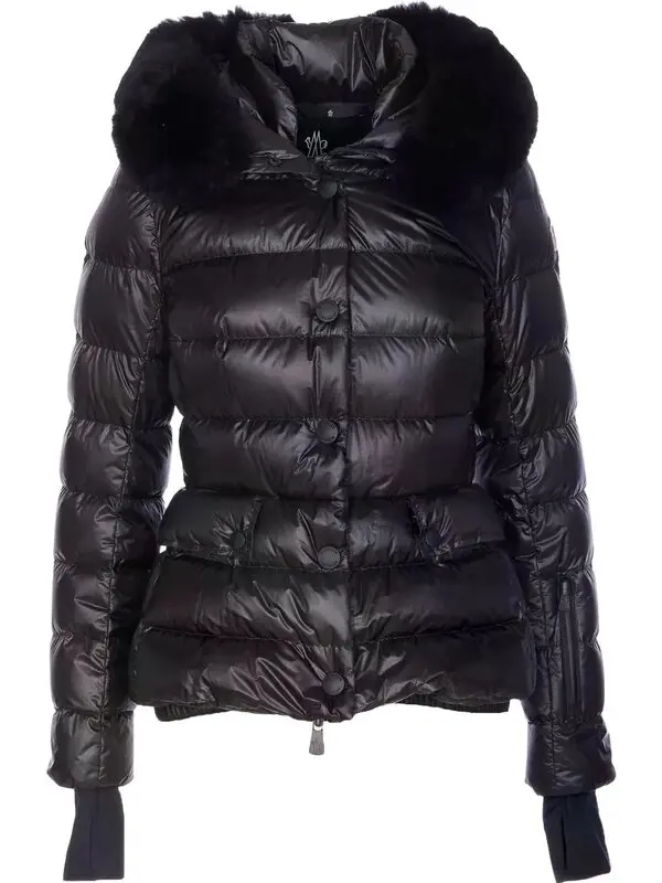 Moncler Armoniques Fur-trim Down Jacket - Black