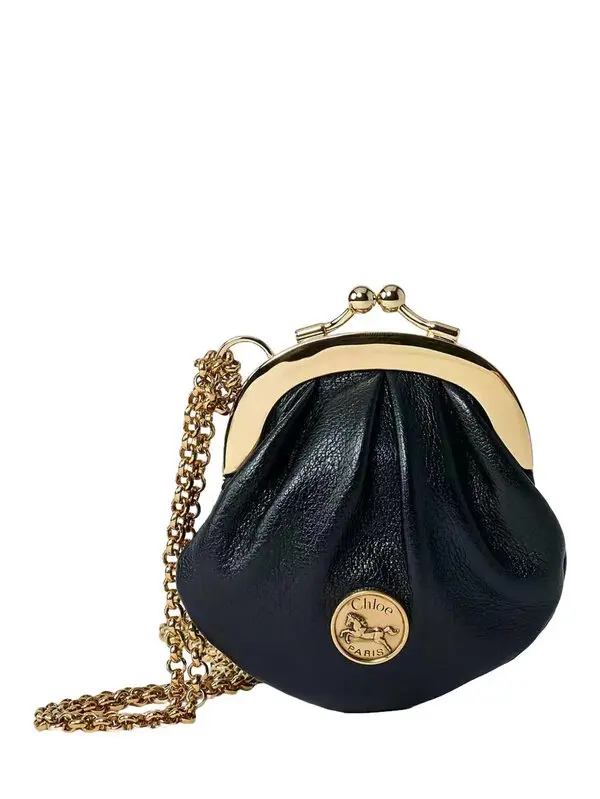 Chloé Chain Clutch Bag - Black
