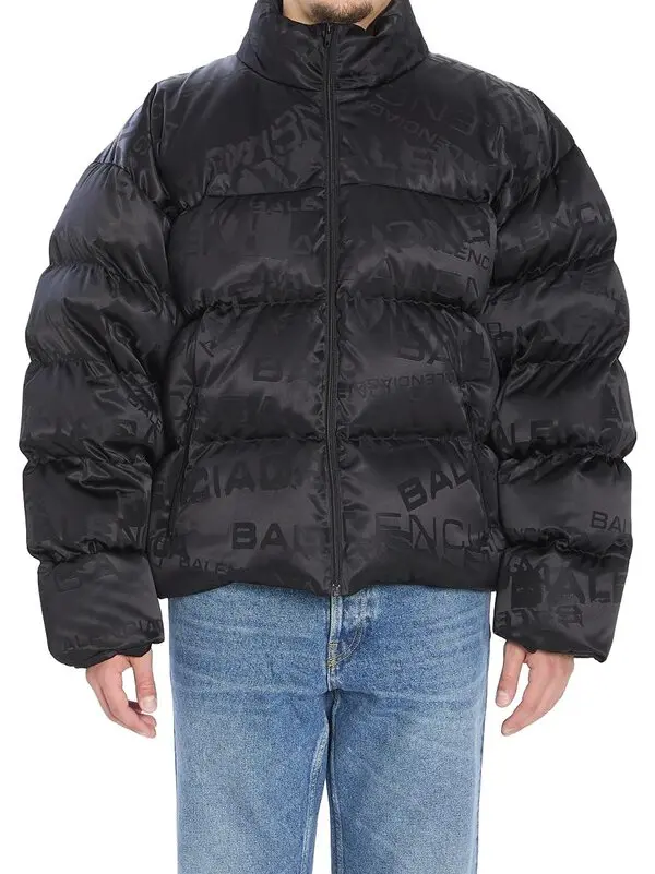 Balenciaga Bb Garde-robe Puffer Jacket - Black