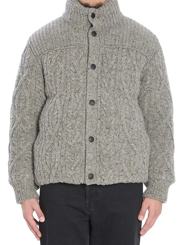 Moncler Ellesmere Padded Cardigan - Grey