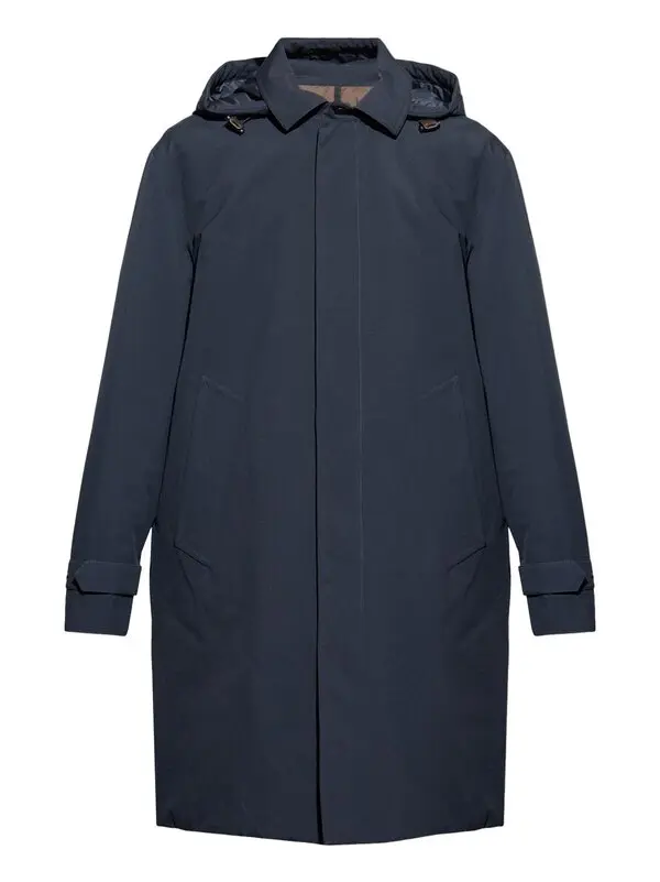 Moncler Larezila Down Coat - Navy Blue