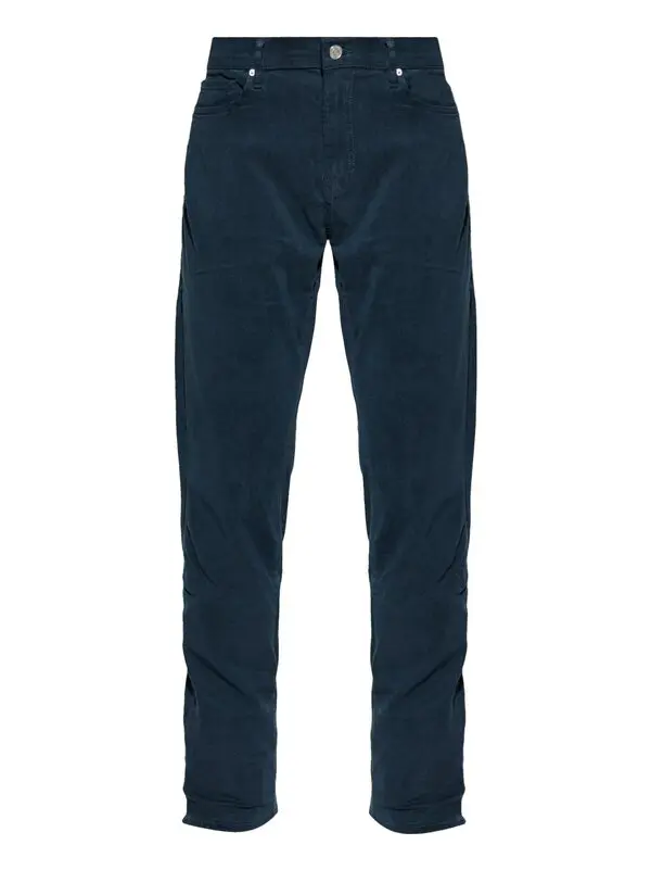 FRAME Slim Fit Casual Trousers - Navy Blue