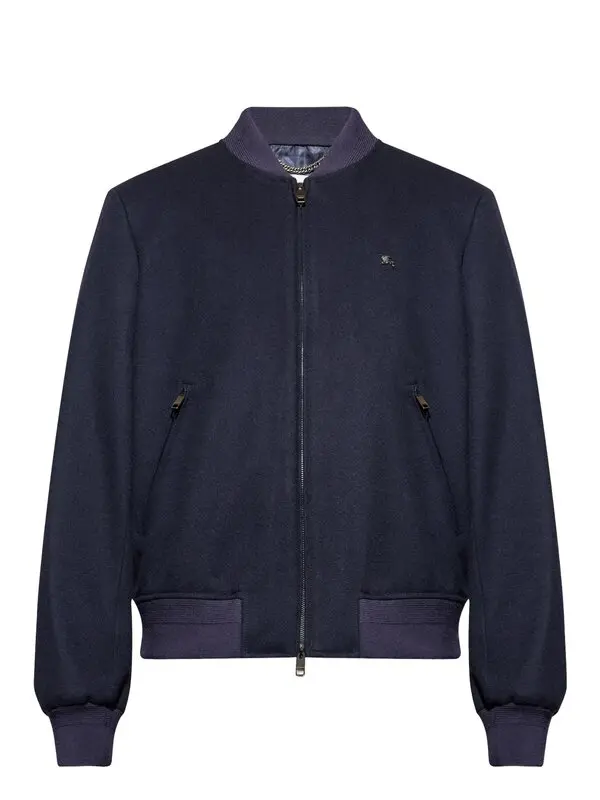 Burberry Belver Bomber Jacket - Navy Blue