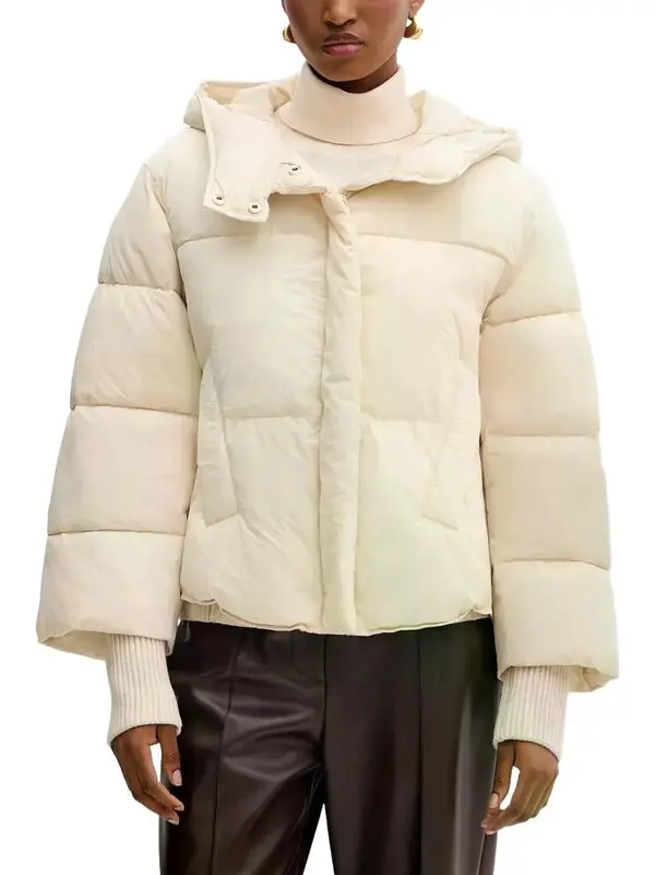 SILVIAN HEACH Hooded Padded Jacket - Neutrals