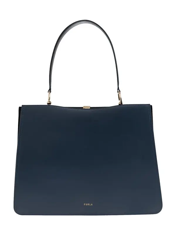 Furla Agata Large Shopper Bag - Navy Blue