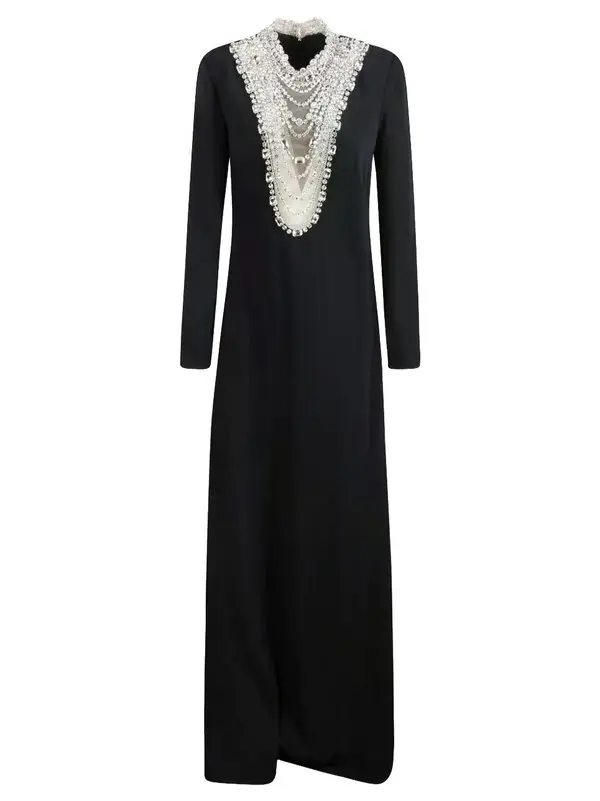 Costarellos Dellana Crystal-embellished Maxi Dress - Black