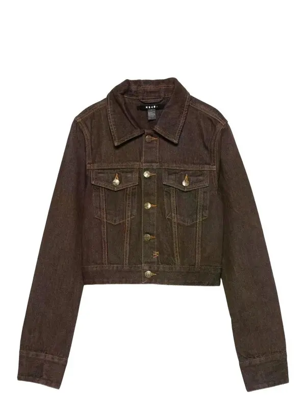 Ksubi Trucker Denim Jacket - Brown