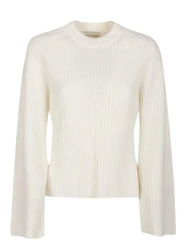 Loulou De Saison Kota Round Neck Sweater - White