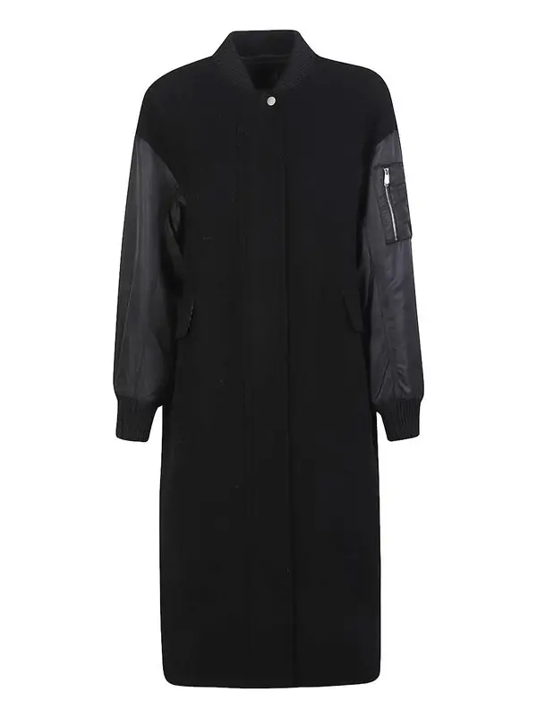 Pinko Mapur Long Coat - Black