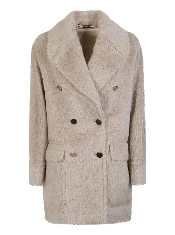Tagliatore Lillian Pea Coat - Brown