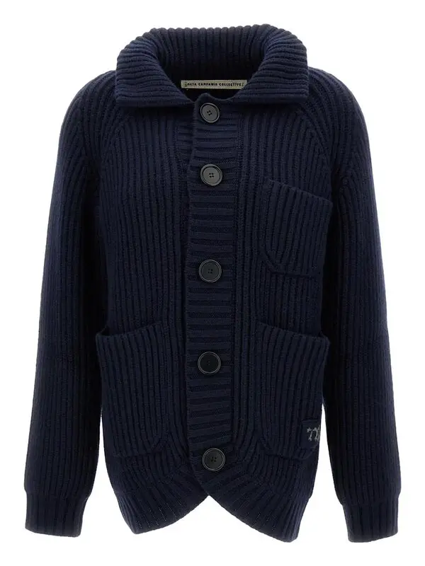 META CAMPANIA COLLECTIVE Knit Blazer - Blue