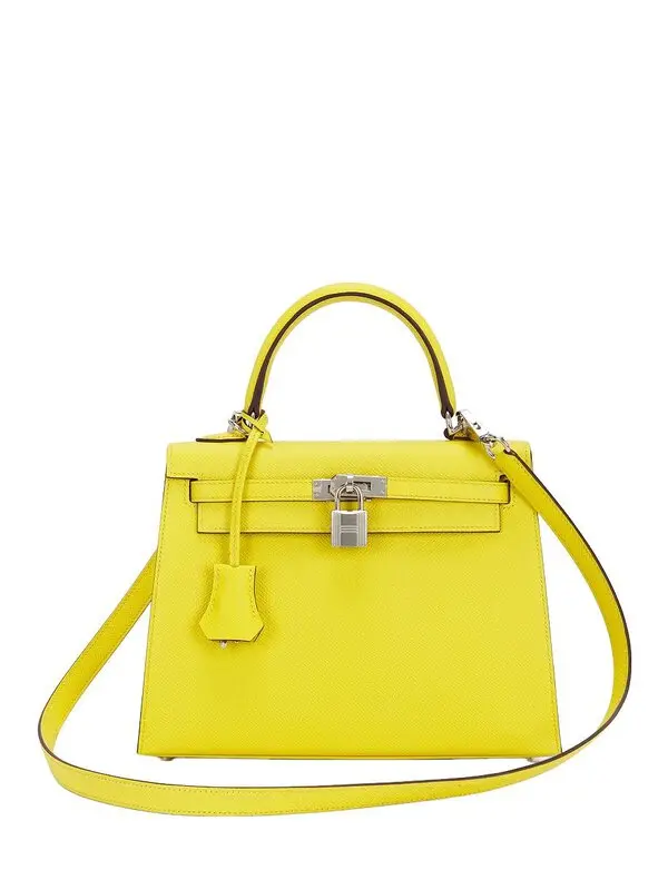 Hermès Epsom Kelly 25 Sellier Handbag - Jaune De Naples