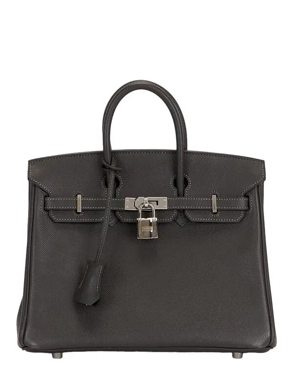 Hermès Epsom Birkin 25 Handbag - Etain
